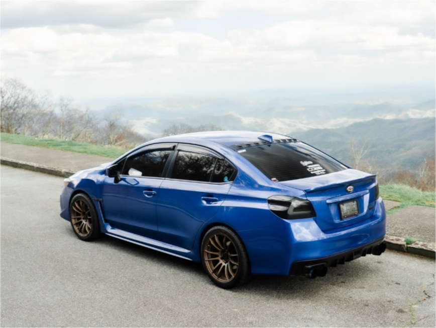 2018 Subaru WRX with 18x9.5 38 AVID1 AV20 and 275/35R18 Nitto Nt555 G2 ...