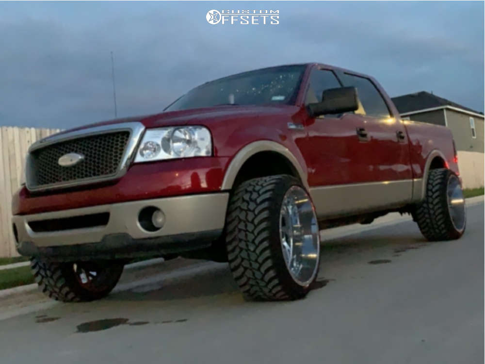2007 Ford F-150 with 24x14 -76 Xtreme Force Xf-8 and 33/13.5R24 AMP Mud ...