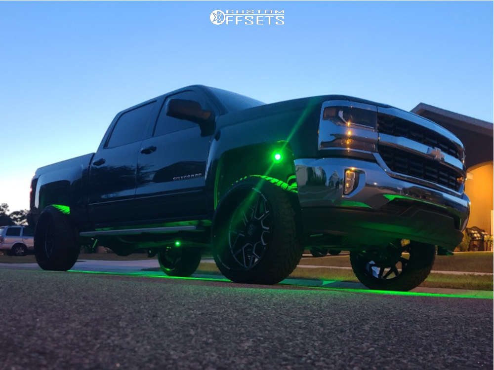 2017 Chevrolet Silverado 1500 with 24x12 -44 Axe Offroad Nemesis and ...