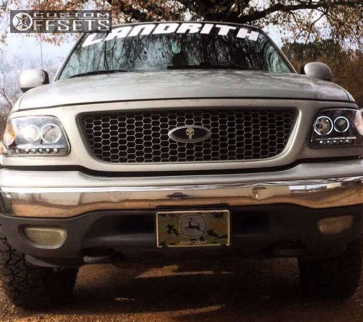 1999 Ford F-150 with 17x9 Black Rock 997 and 285/70R17 Fierce Attitude ...