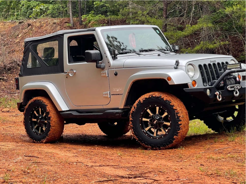 2007 Jeep Wrangler with 17x9 -12 Moto Metal Mo970 and 33/12.5R17 Mickey ...