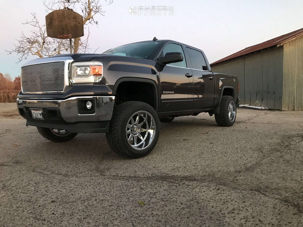 2014 GMC Sierra 1500 with 20x12 -44 Hostile Omega and 305/50R20 Radar ...