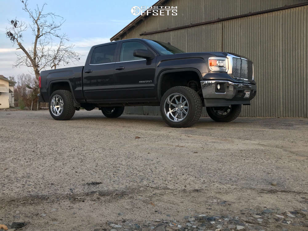 2014 GMC Sierra 1500 with 20x12 -44 Hostile Omega and 305/50R20 Radar ...
