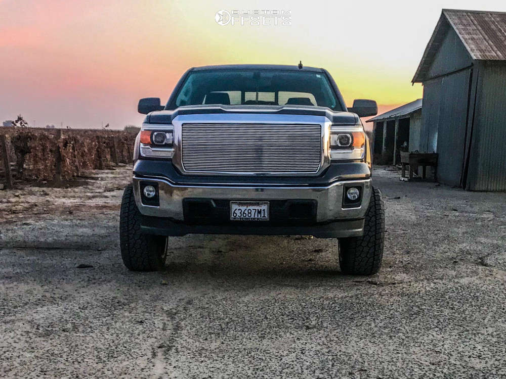 2014 GMC Sierra 1500 with 20x12 -44 Hostile Omega and 305/50R20 Radar ...