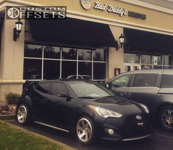 2013 Hyundai Veloster with 18x8.5 35 Circuit Performance CP11 and 215 ...