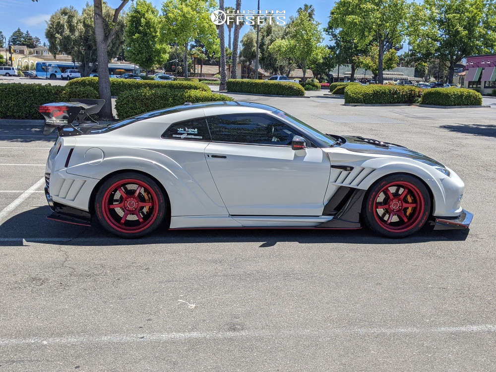 2016 Nissan GT-R with 20x11 15 Advan Racing R6 and 305/35R20 Toyo Tires ...