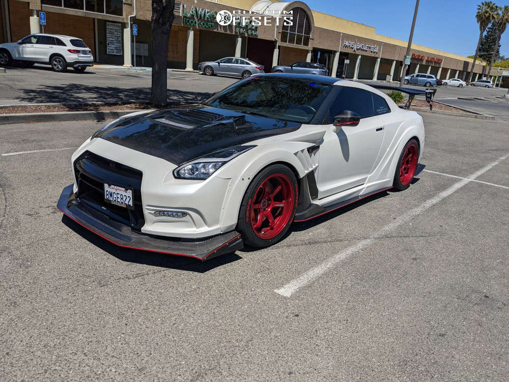 2016 Nissan GT-R with 20x11 15 Advan Racing R6 and 305/35R20 Toyo Tires ...