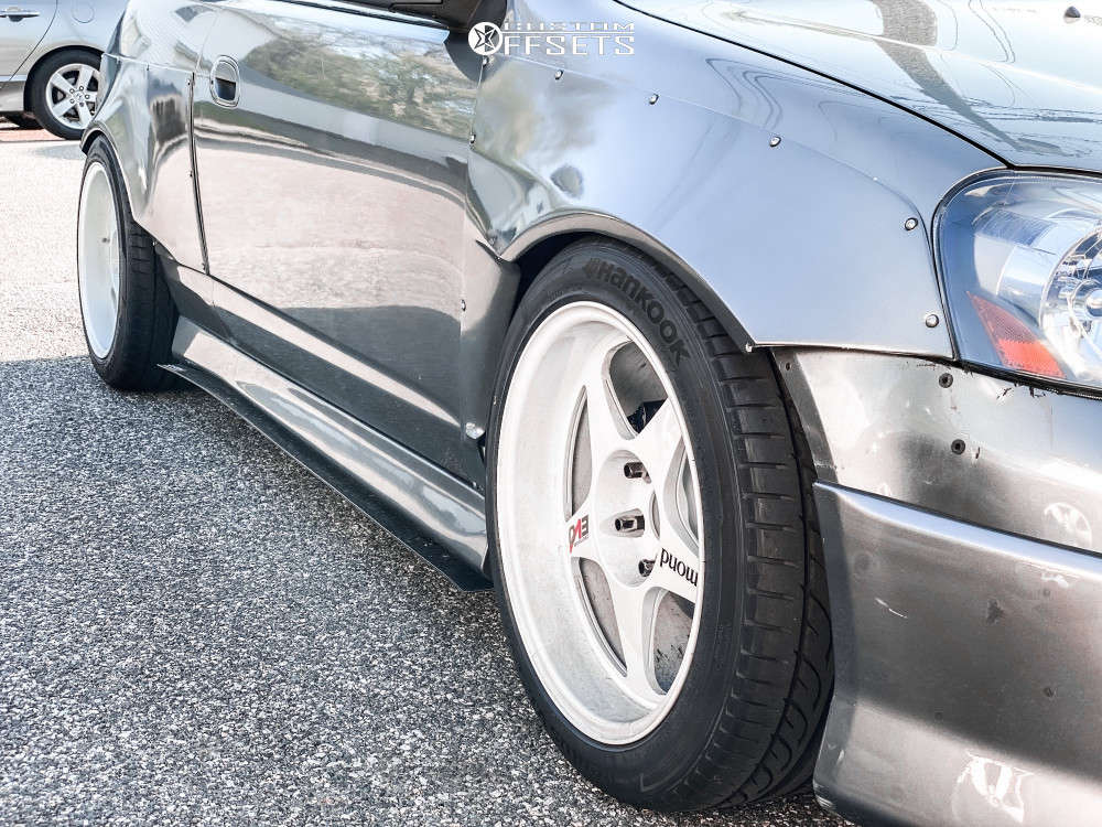 2005 Acura RSX with 17x9.5 12 Desmond Regamaster and 255/40R17 Hankook ...