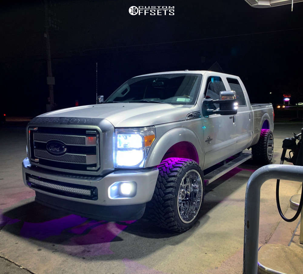 2013 Ford F-250 Super Duty with 22x12 -51 Vision Rocker and 33/12.5R22 ...
