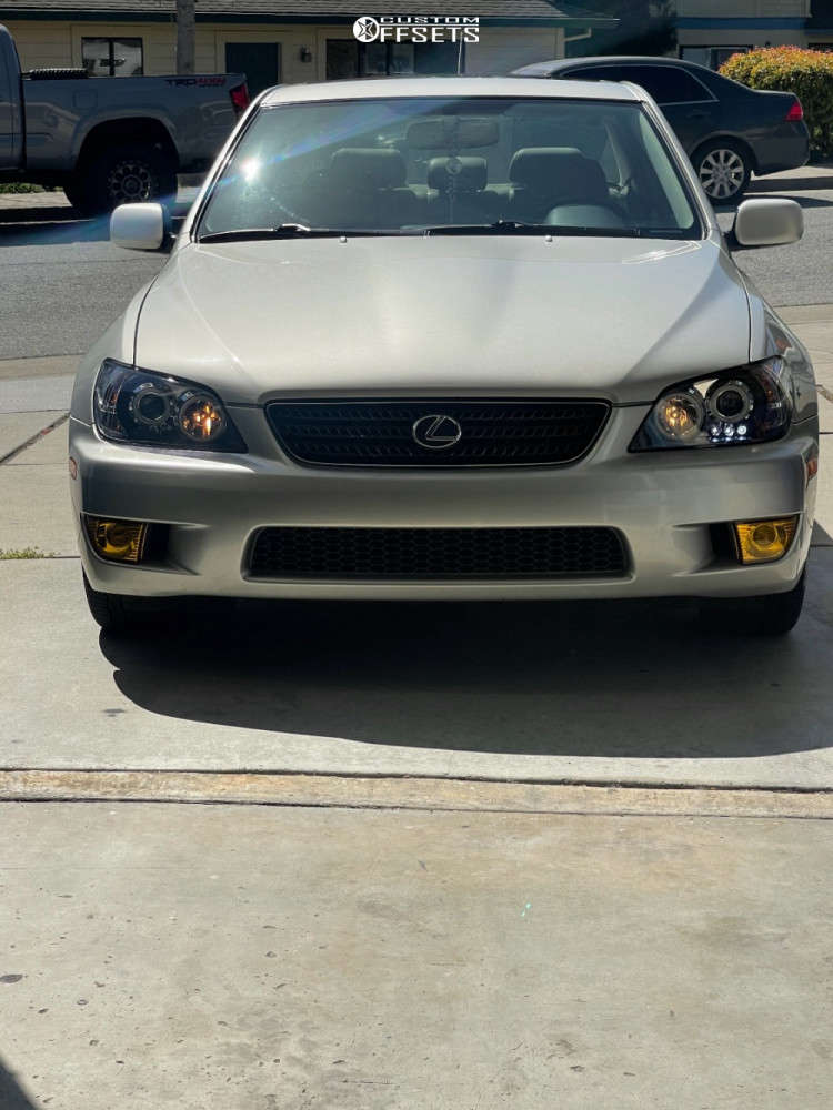 2004 Lexus IS300 with 18x8 35 JNC 005 and 225/40R18 Accelera All Season ...