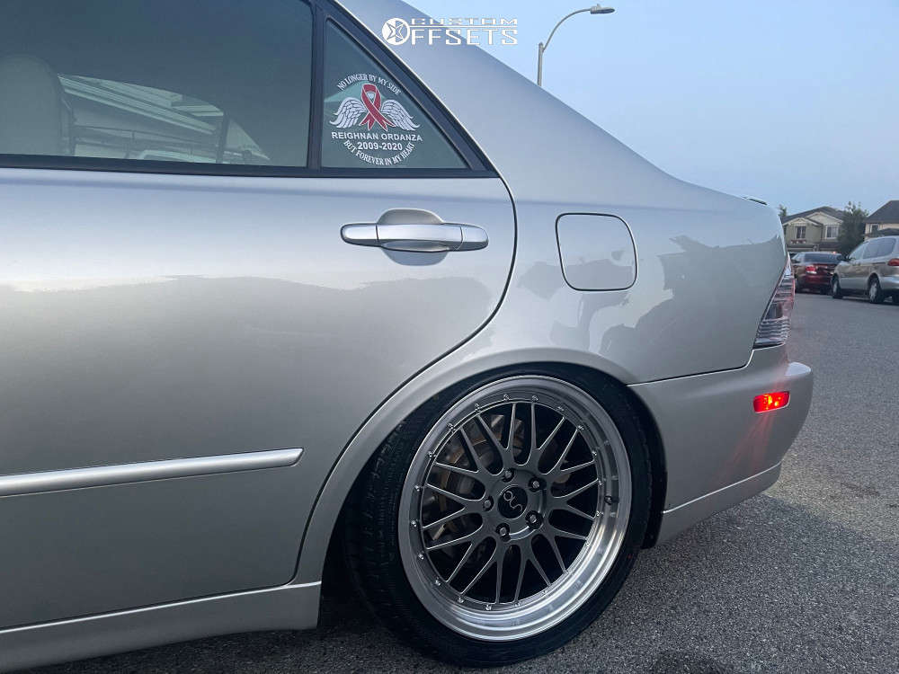 2004 Lexus IS300 with 18x8 35 JNC 005 and 225/40R18 Accelera All Season and Coilovers | Custom ...