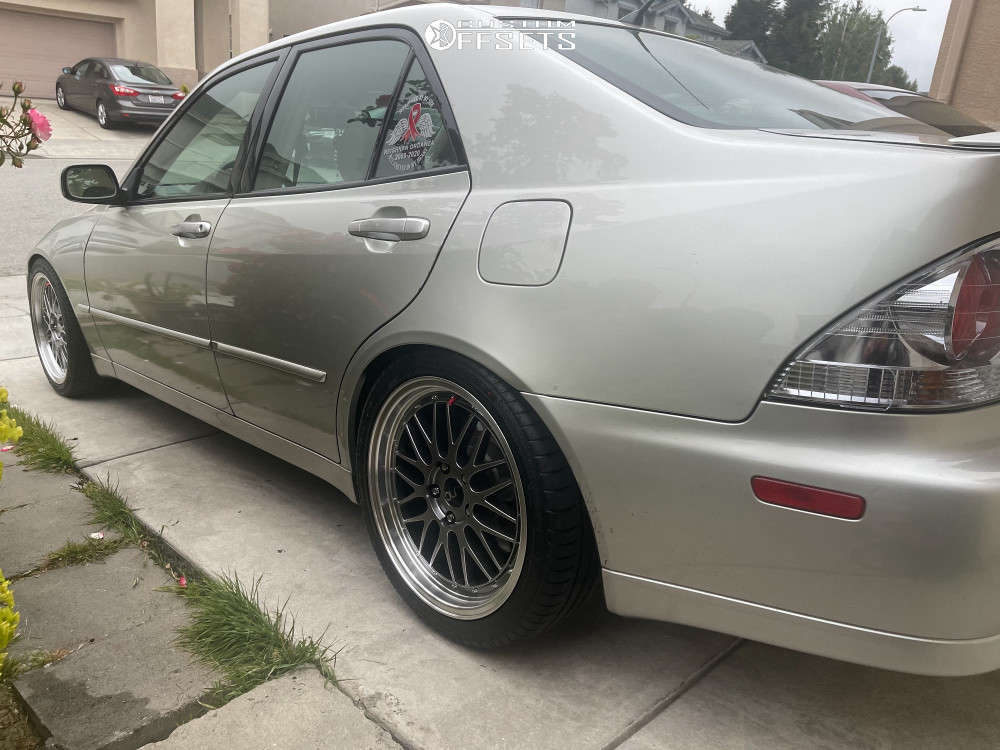 2004 Lexus IS300 with 18x8 35 JNC 005 and 225/40R18 Accelera All Season ...