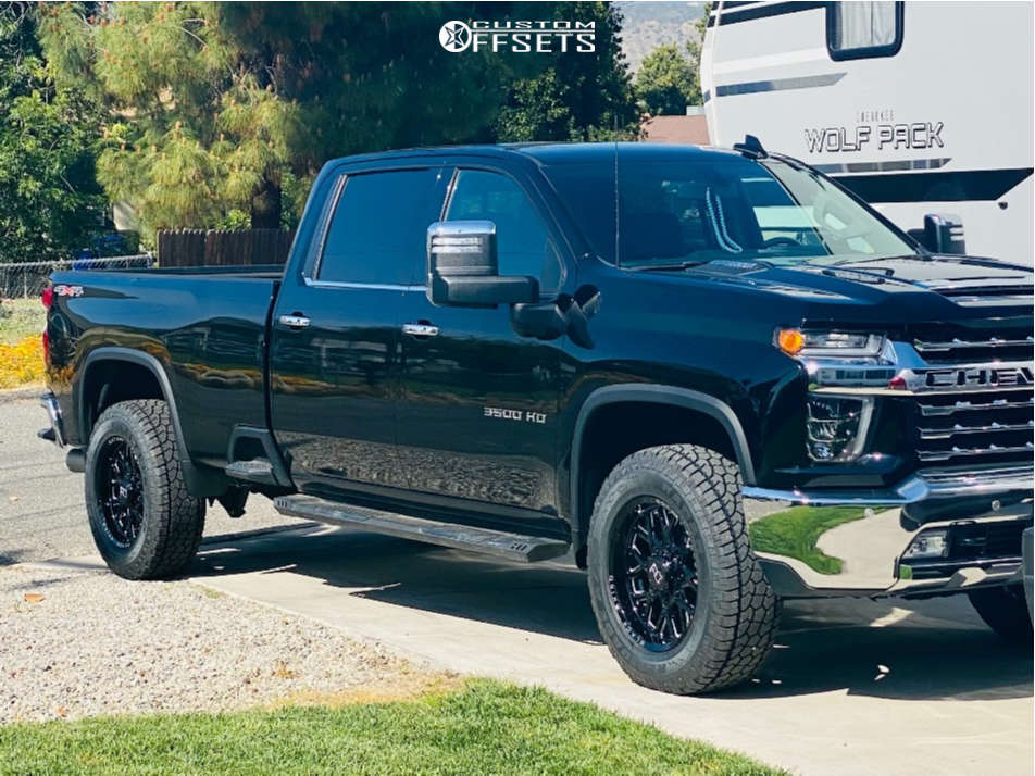 2020 Chevrolet Silverado 3500 HD with 20x9.5 12 Black Rhino Grimlock ...