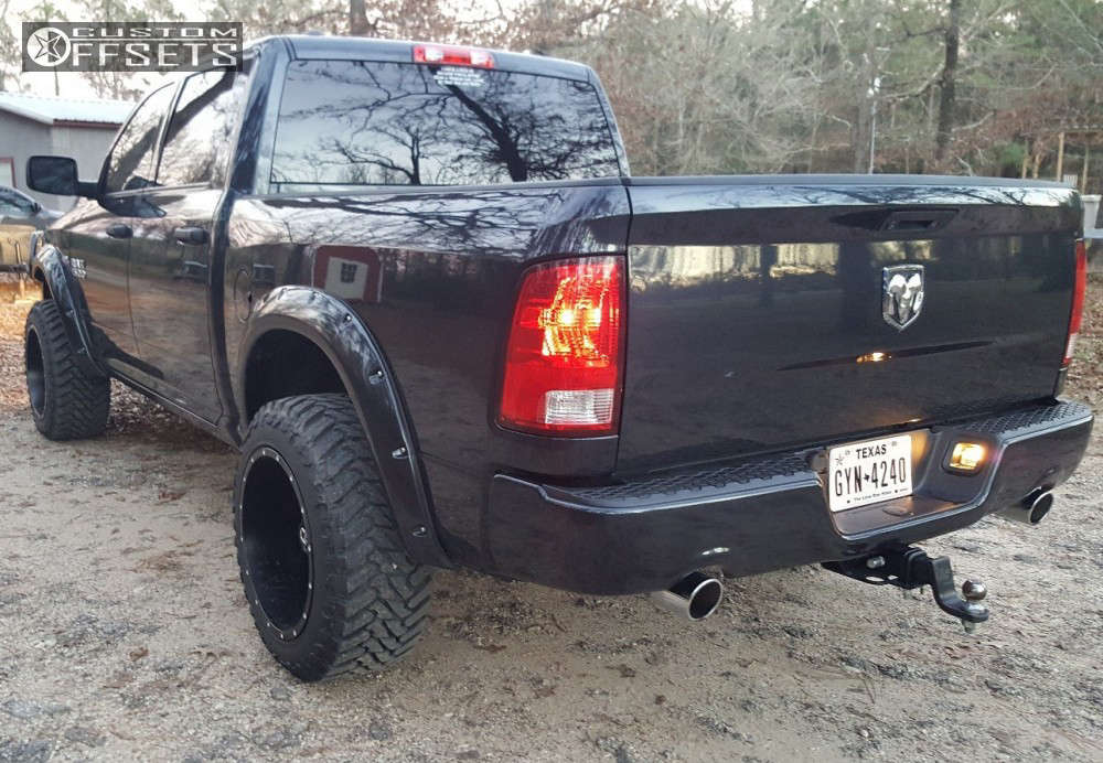 2015 Ram 1500 with 20x12 -44 Dropstars 645B and 33/12.5R20 Atturo Trail ...