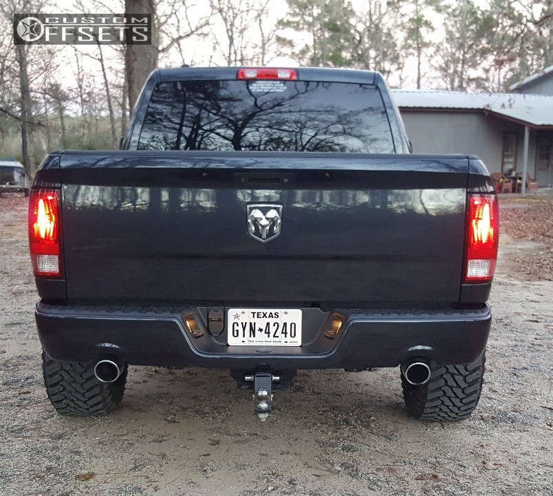 2015 Ram 1500 with 20x12 -44 Dropstars 645B and 33/12.5R20 Atturo Trail ...