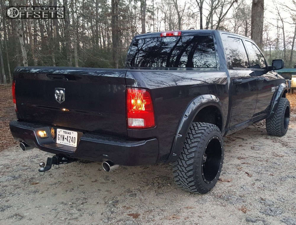 2015 Ram 1500 with 20x12 -44 Dropstars 645B and 33/12.5R20 Atturo Trail ...