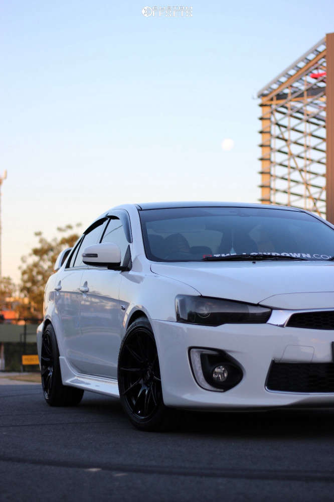 2016 Mitsubishi Lancer with 18x8.75 35 XXR 527 and 225/45R18 Monsta ...