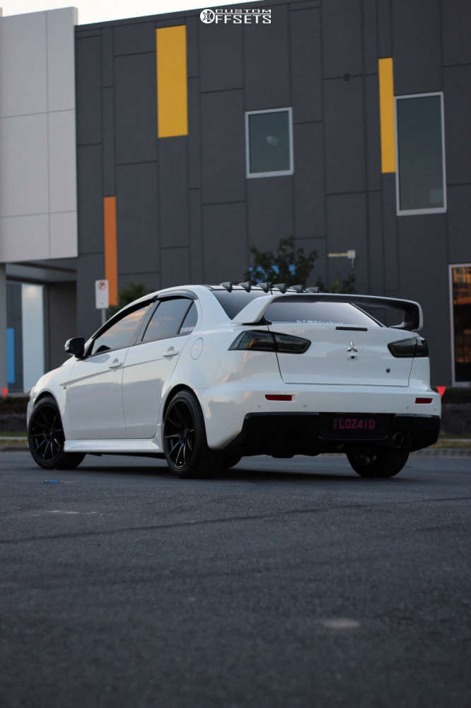 2016 Mitsubishi Lancer with 18x8.75 35 XXR 527 and 225/45R18 Monsta ...