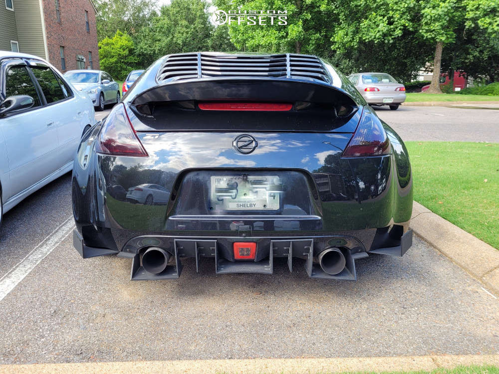 2013 Nissan 370Z with 19x9.5 22 ESR Cs12 and 245/40R19 Nitto Invo and ...