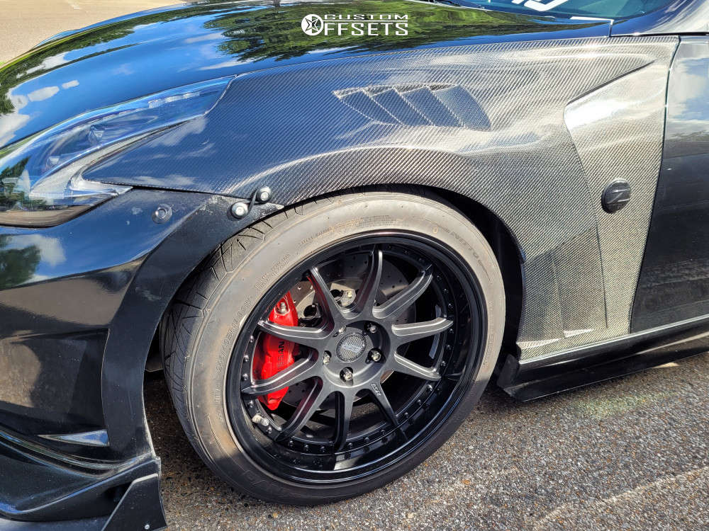 2013 Nissan 370Z with 19x9.5 22 ESR Cs12 and 245/40R19 Nitto Invo and ...