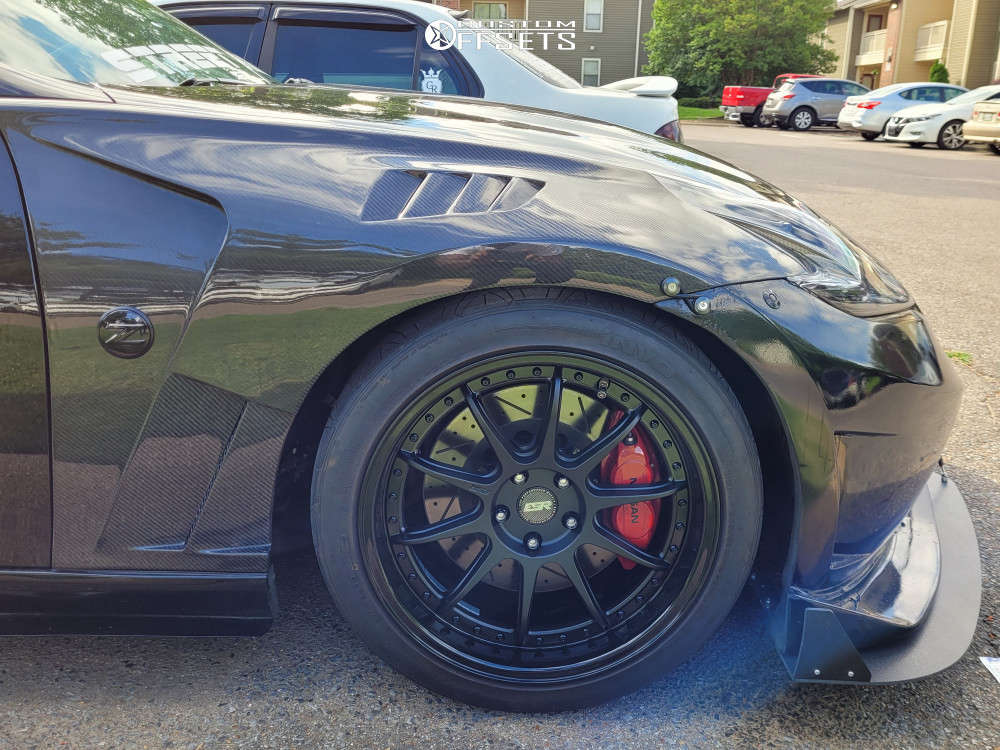 2013 Nissan 370Z with 19x9.5 22 ESR Cs12 and 245/40R19 Nitto Invo and ...