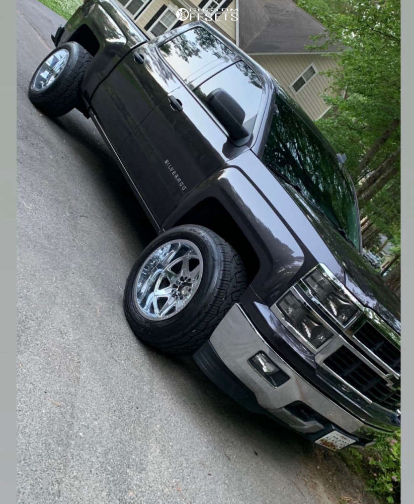 2014 Chevrolet Silverado 1500 with 20x12 -44 Dropstars 655c and 305 ...