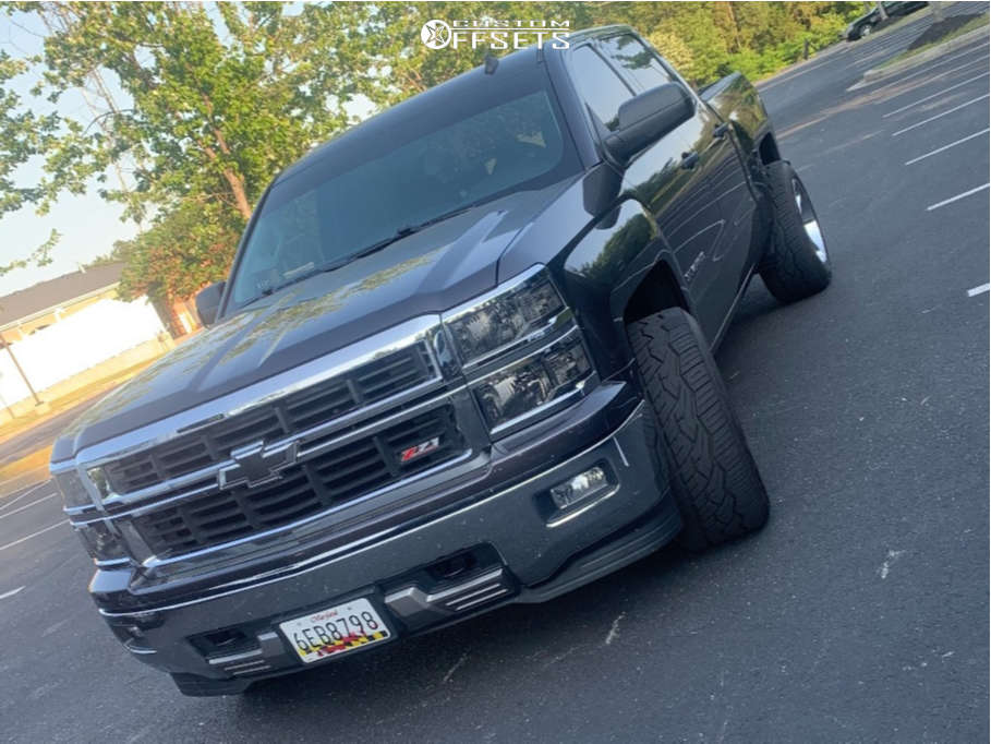 2014 Chevrolet Silverado 1500 with 20x12 -44 Dropstars 655c and 305 ...