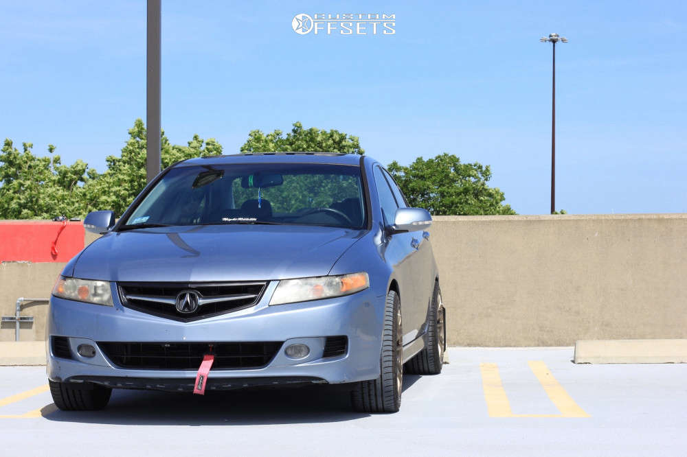 2007 Acura TSX with 18x8.5 33 AVID1 AV20 and 225/40R18 Accelera All ...
