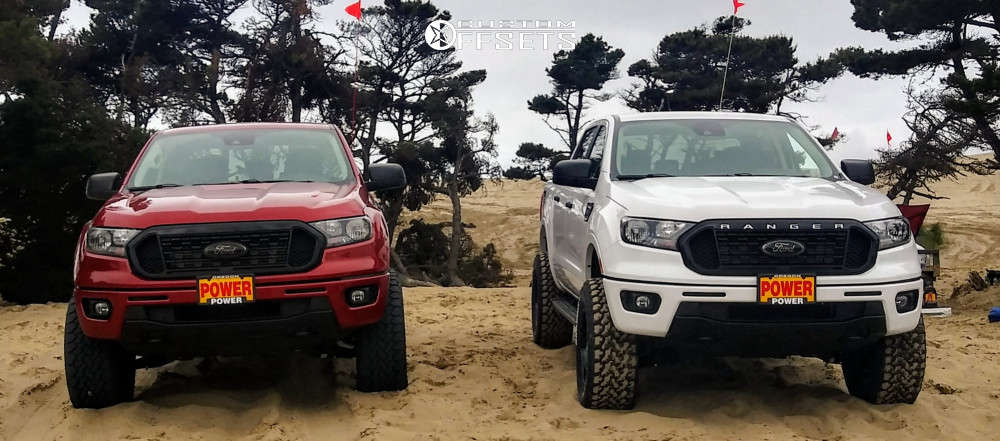 2021 Ford Ranger with 18x9 -12 Vision Arc and 285/65R18 General Atx and ...