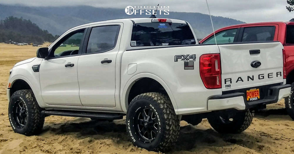 2021 Ford Ranger with 18x9 -12 Vision Arc and 285/65R18 General Atx and ...