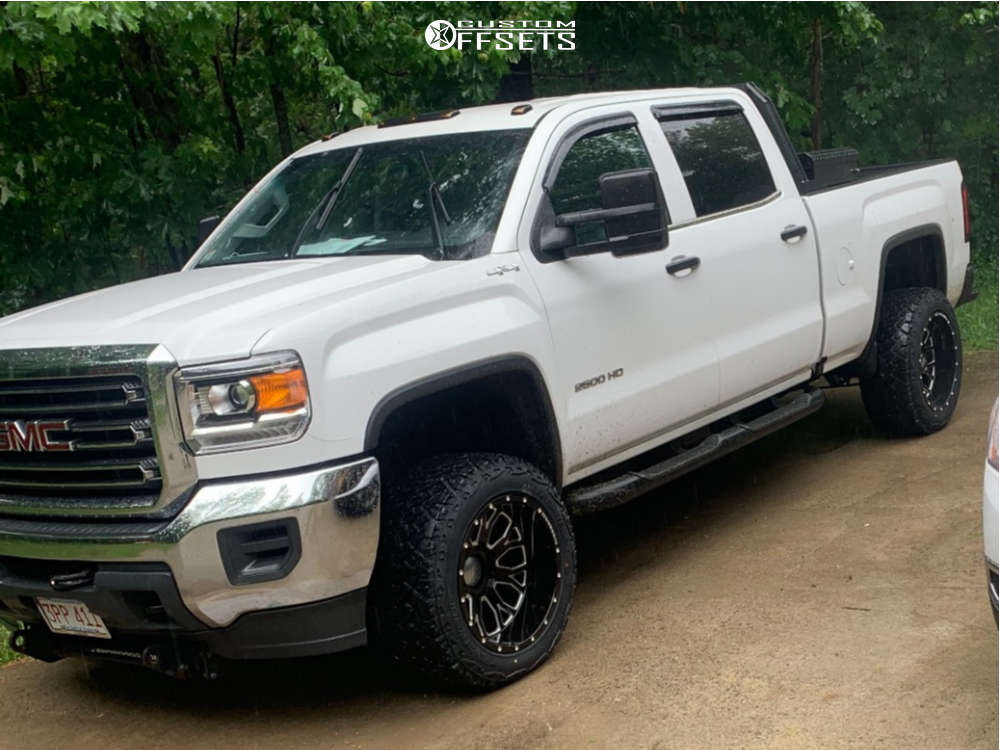 2016 GMC Sierra 2500 HD with 20x12 -44 Hardrock Slammer Xposed and 33/ ...