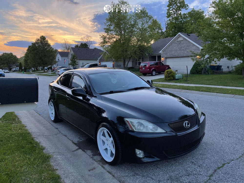 2006 Lexus IS250 with 18x9.5 22 ESR Sr07 and 235/40R18 Nankang Ns-25 ...