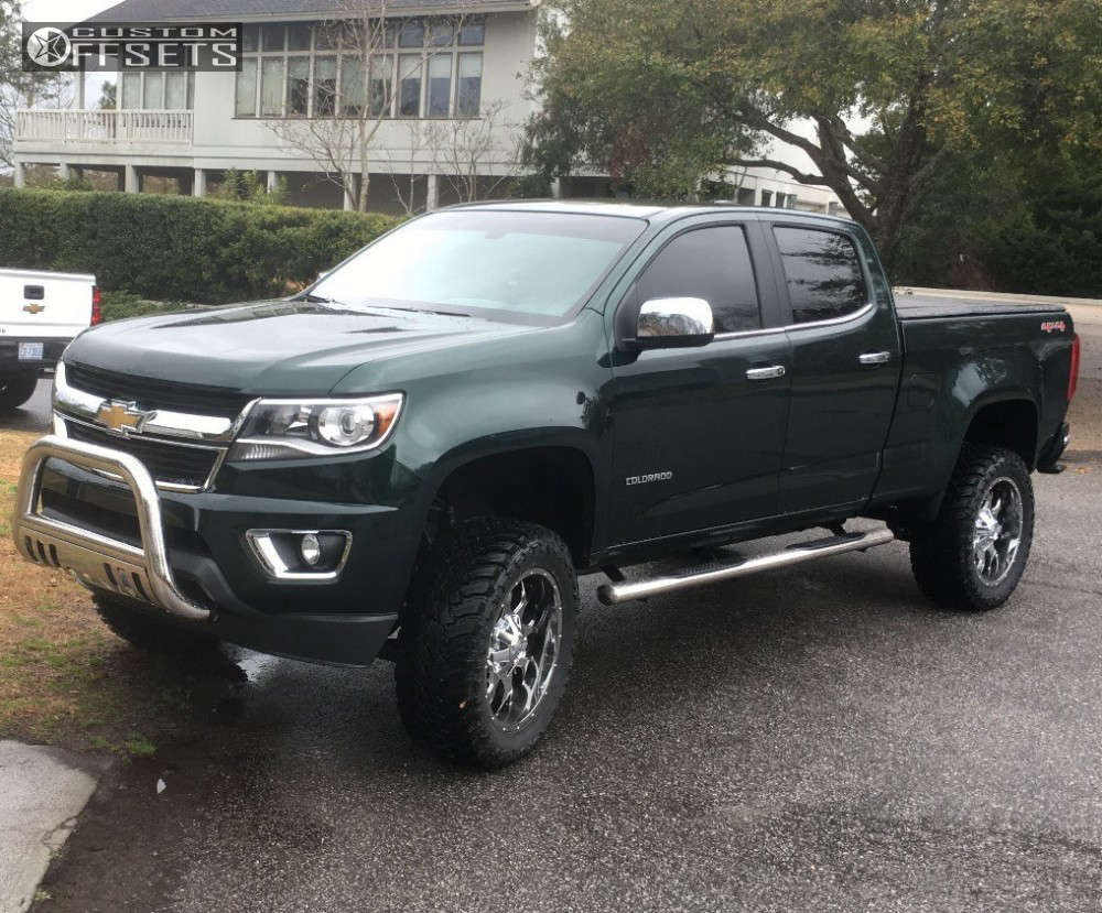 2016 Chevrolet Colorado with 20x9 Mayhem Warrior and 33/12.5R20 Atturo ...