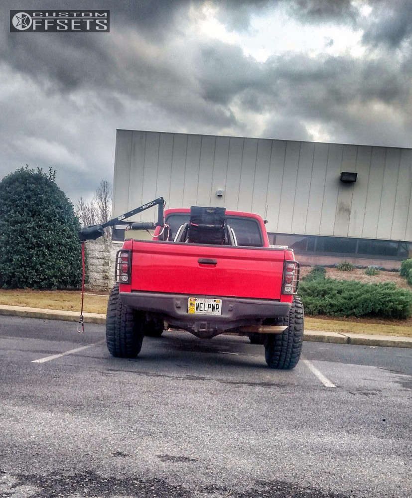 2001 Toyota Tacoma with 15x12 -44 Bart Wheels Super Trucker and 33/12 ...