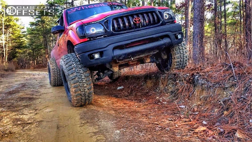 2001 Toyota Tacoma with 15x12 -44 Bart Wheels Super Trucker and 33/12 ...