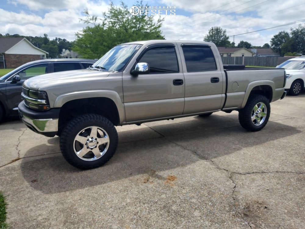 2002 Chevrolet Silverado 1500 HD with 20x8.5 12 4Play Cv91a and 275 ...