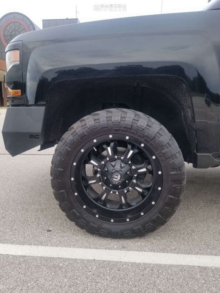2018 Chevrolet Silverado 1500 with 20x10 -24 Fuel Krank and 33/12.5R20 ...
