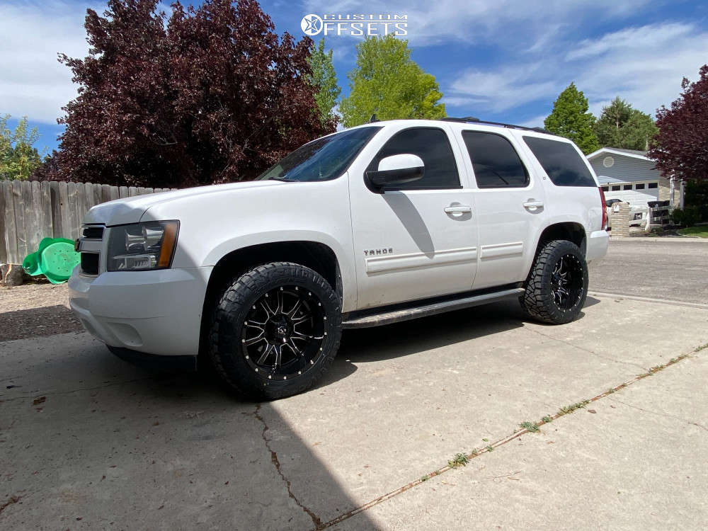 2013 Chevrolet Tahoe with 20x10 -24 Fuel Vandal and 275/55R20 Nitto ...