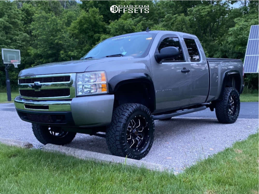 2009 Chevrolet Silverado 1500 with 20x9 -12 Wicked Offroad W909 and 35/ ...