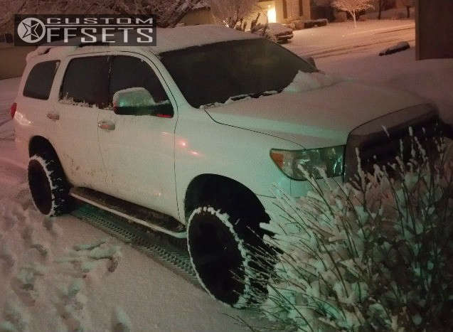 2008 Toyota Sequoia with 20x12 -44 XD Rockstar Ii and 285/50R20 Atturo ...