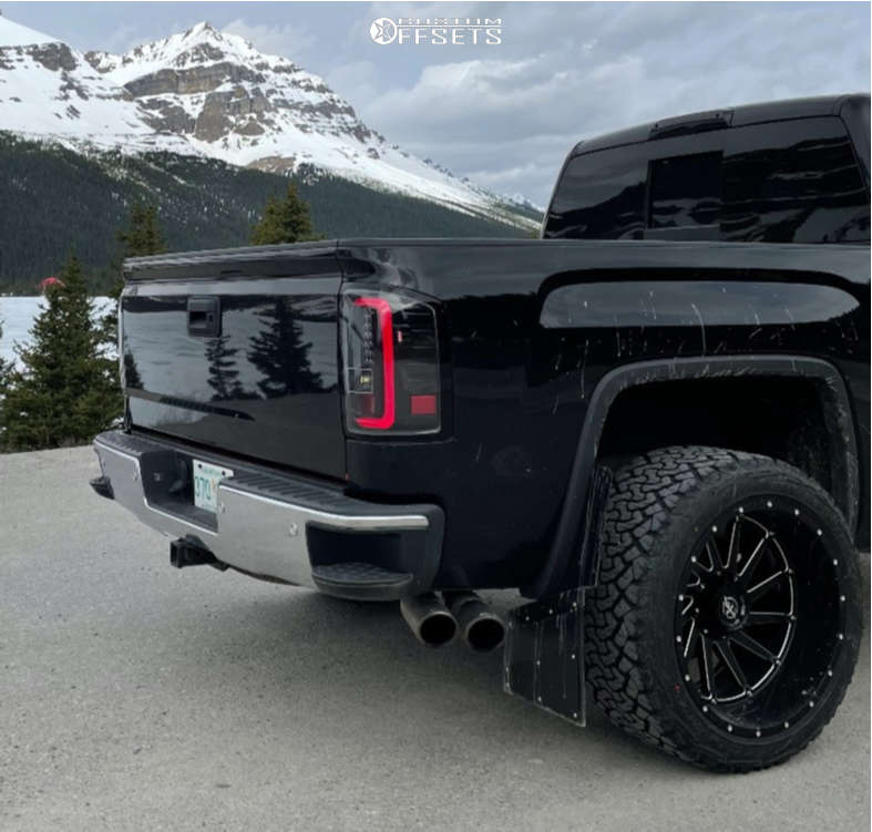 2015 GMC Sierra 1500 with 22x12 -44 XF Offroad Xf-216 and 33/12.5R22 ...