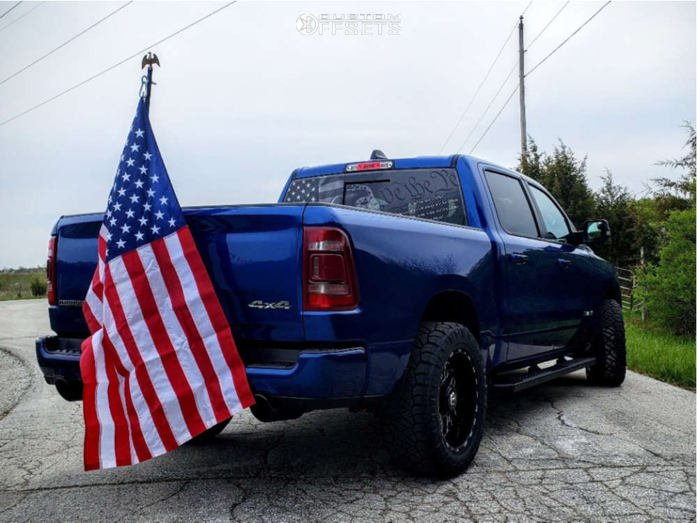 2019 Ram 1500 with 20x10 -25 TIS 544BM and 33/12.5R20 Nitto Ridge Grappler and Stock | Custom ...