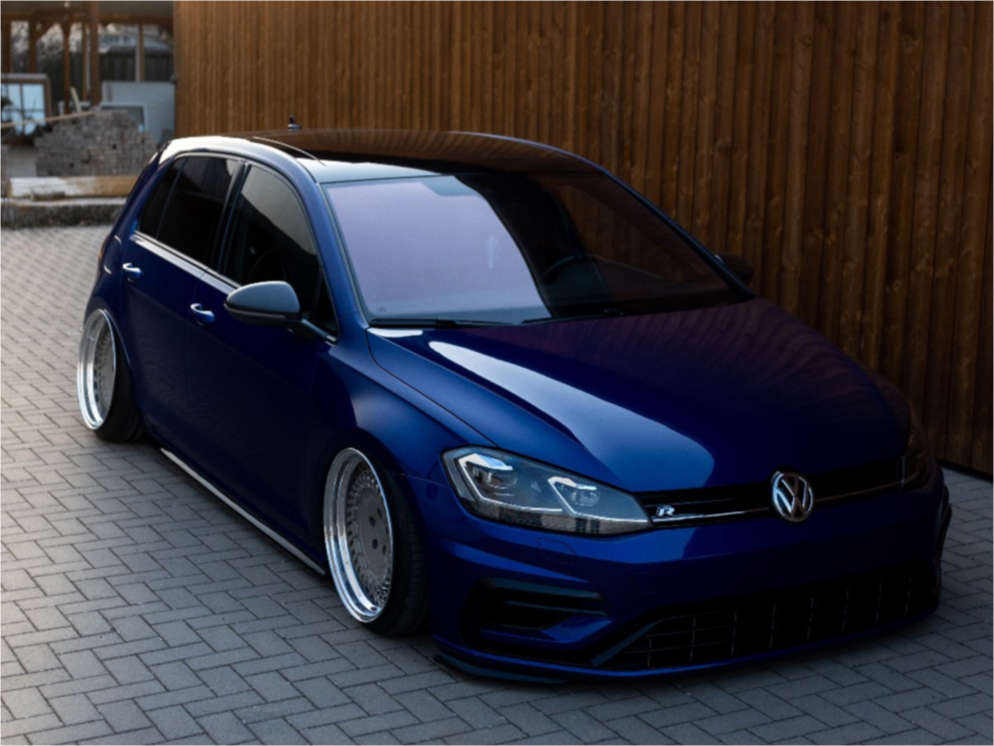 2017 Volkswagen Golf R with 18x10 24 Rad 48 Forged DDR-T and 215/35R18 ...