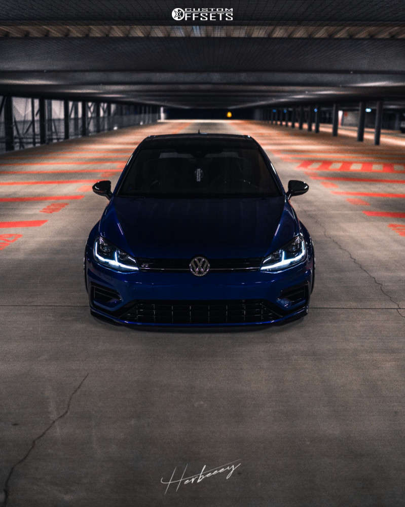 2017 Volkswagen Golf R with 18x10 24 Rad 48 Forged DDR-T and 215/35R18 ...