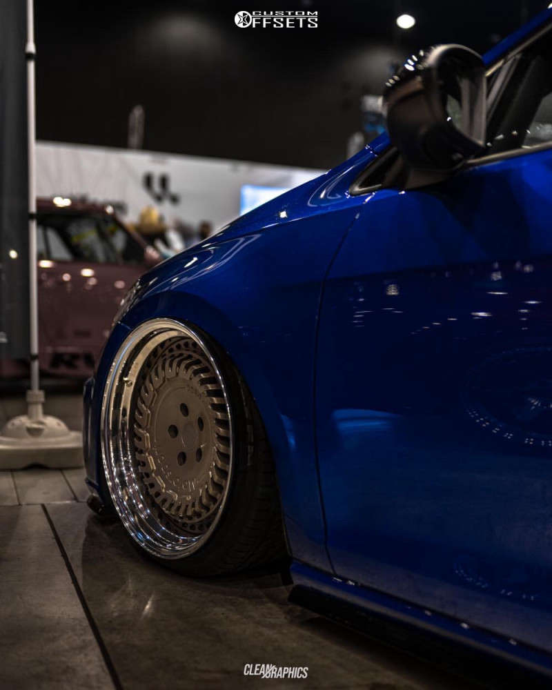 2017 Volkswagen Golf R with 18x10 24 Rad 48 Forged DDR-T and 215/35R18 ...