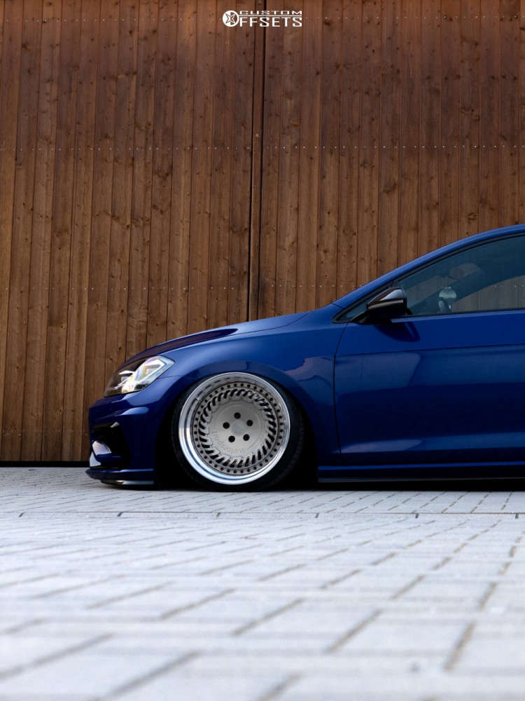 2017 Volkswagen Golf R with 18x10 24 Rad 48 Forged DDR-T and 215/35R18 ...