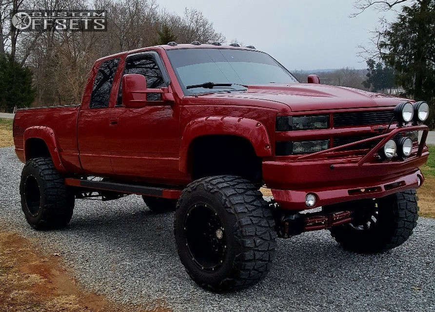 1991 Chevrolet K1500 with 20x14 -76 Scorpion SC17 and 38/15.5R20 Nitto ...