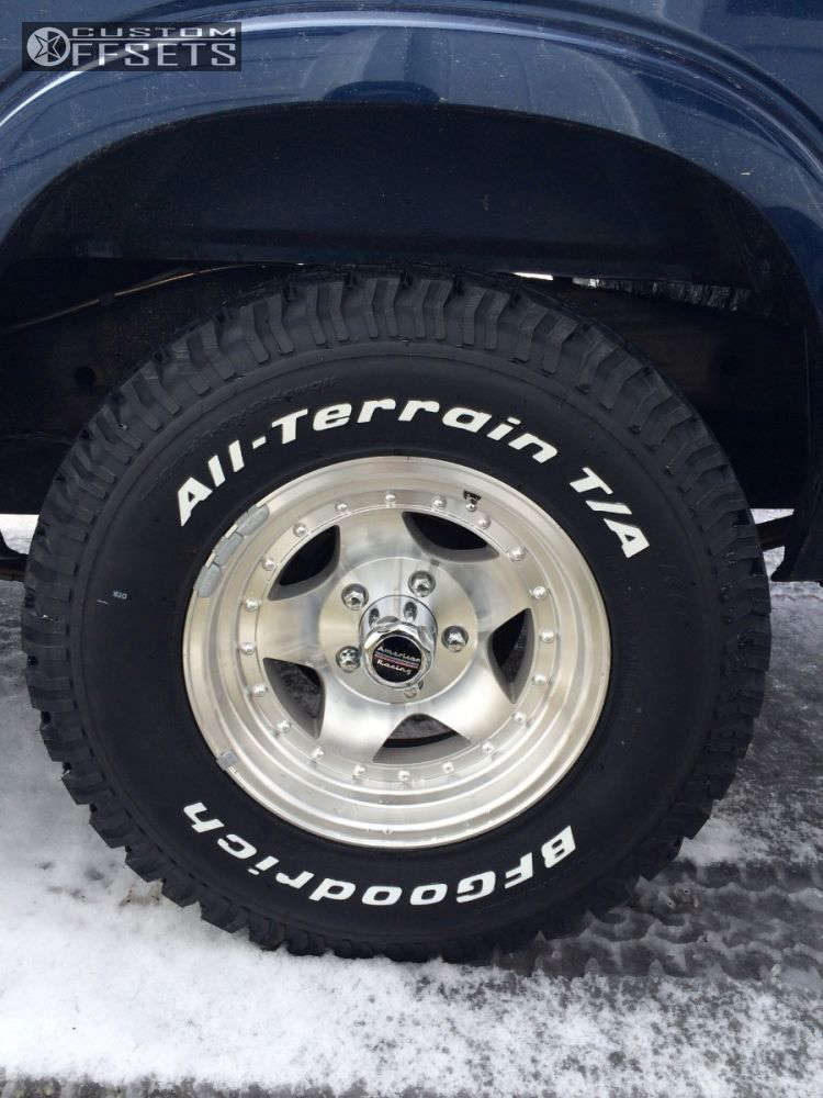 2002 Chevrolet S10 with 15x7 -6 American Racing AR23 and 30/9.5R15 ...