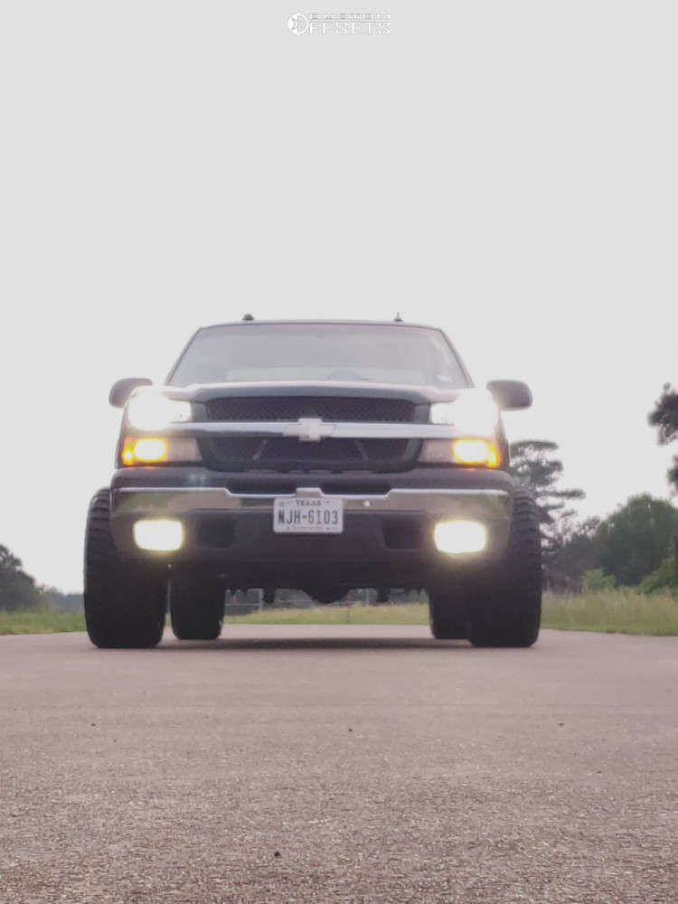 2004 Chevrolet Silverado 1500 with 22x12 -44 Karma Offroad K25 and 33/ ...