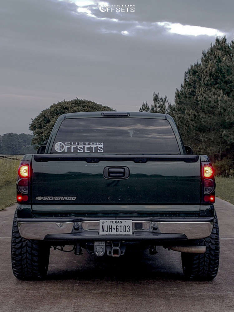 2004 Chevrolet Silverado 1500 with 22x12 -44 Karma Offroad K25 and 33/ ...